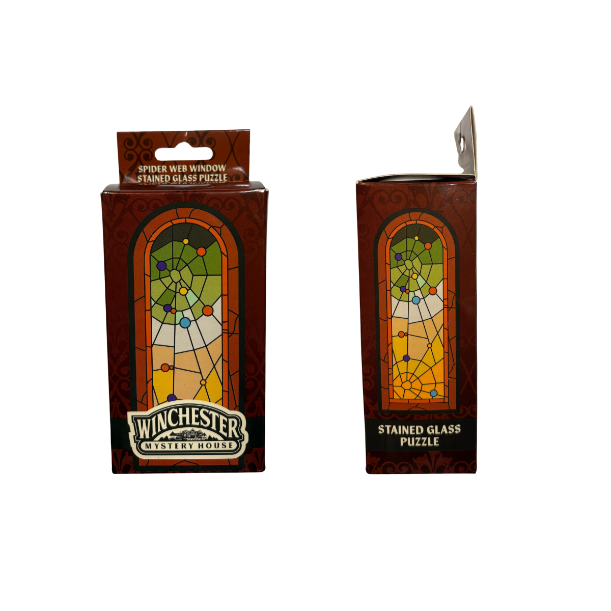 Spider Web Stained Glass Window Puzzle – WINCHESTER MYSTERY HOUSE
